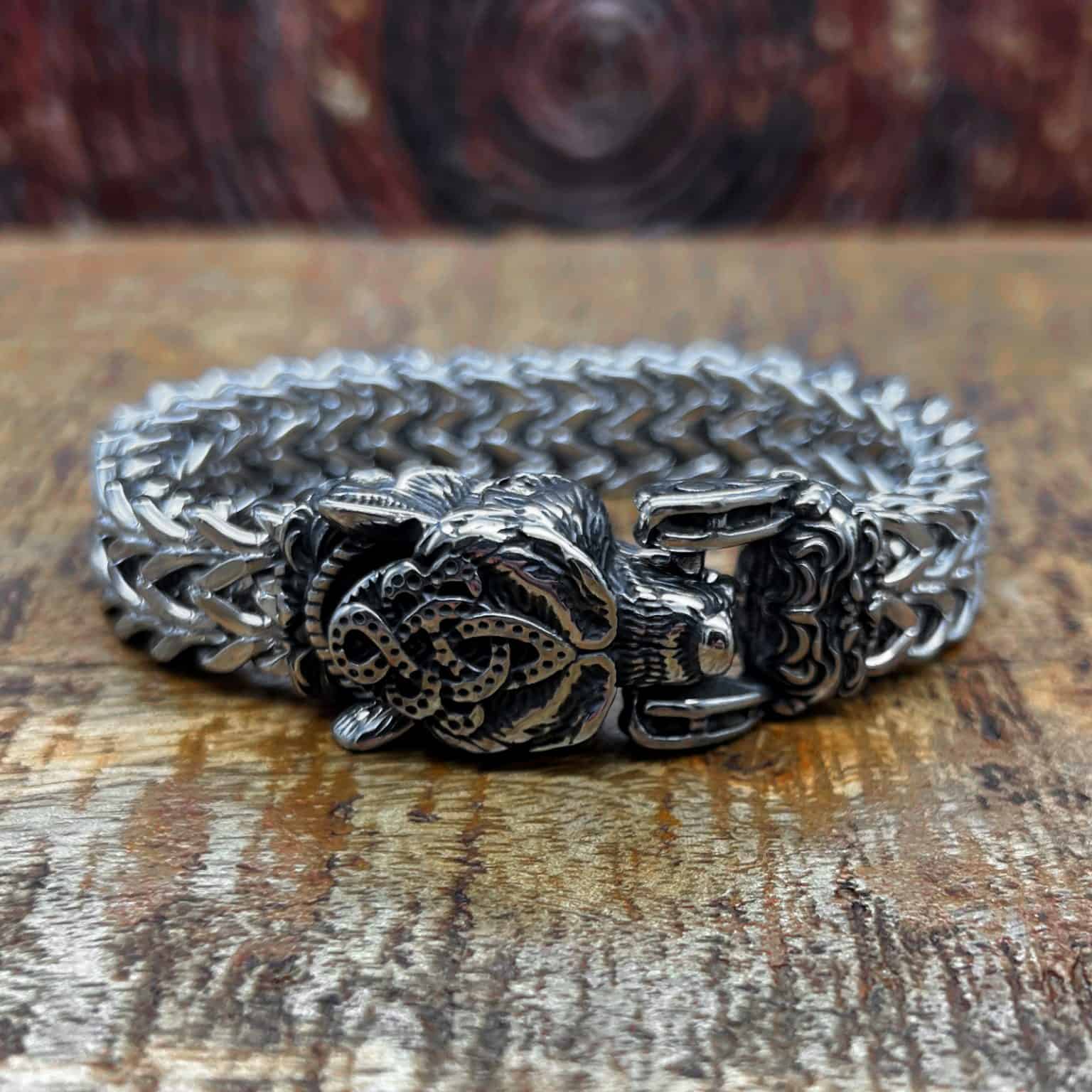 Celtic Bear Stainless Steel Bracelet - Arca Noctis